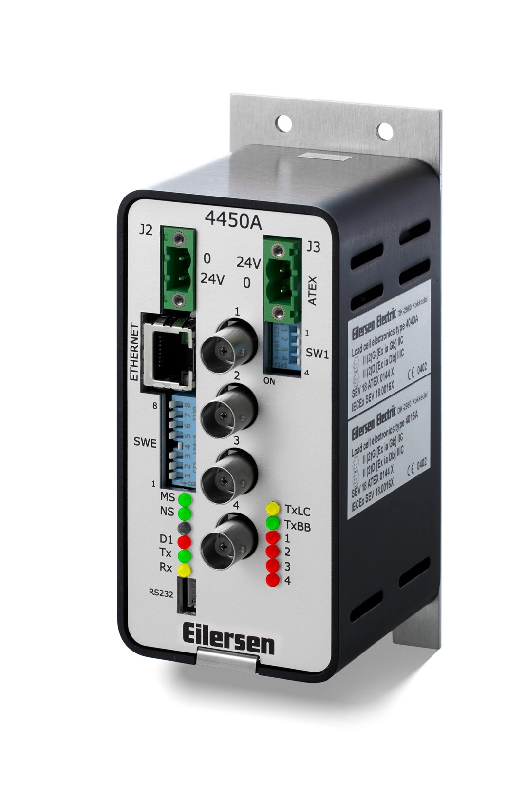 Eilersen: ATEX Modbus TCP/IP Interface Module 4x50A - Eilersen
